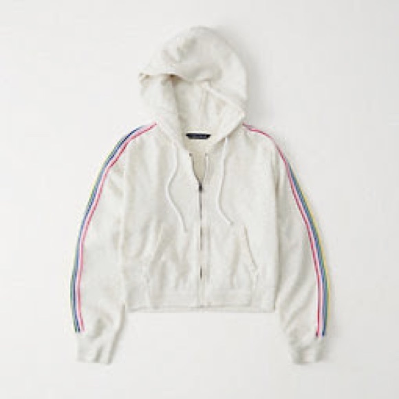 Abercrombie & Fitch | Jackets & Coats | Abercrombie Rainbow Tape Full ...